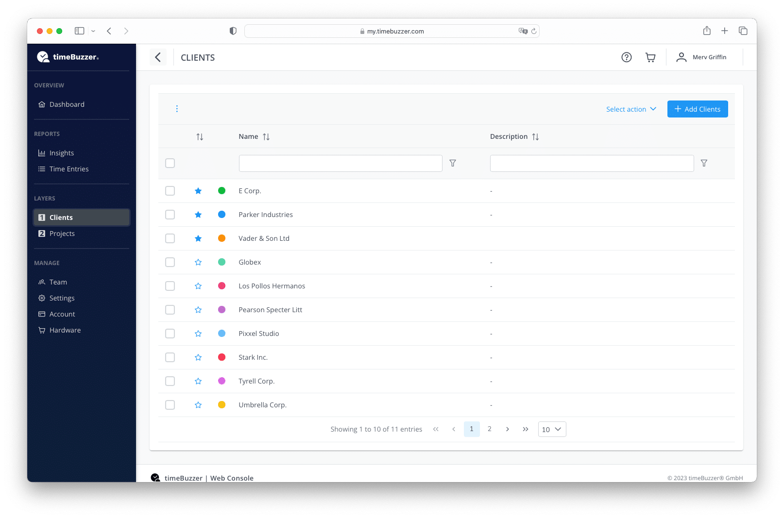 Create and manage tiles | timeBuzzer Help
