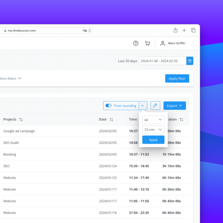 Time Rounding | timeBuzzer Help