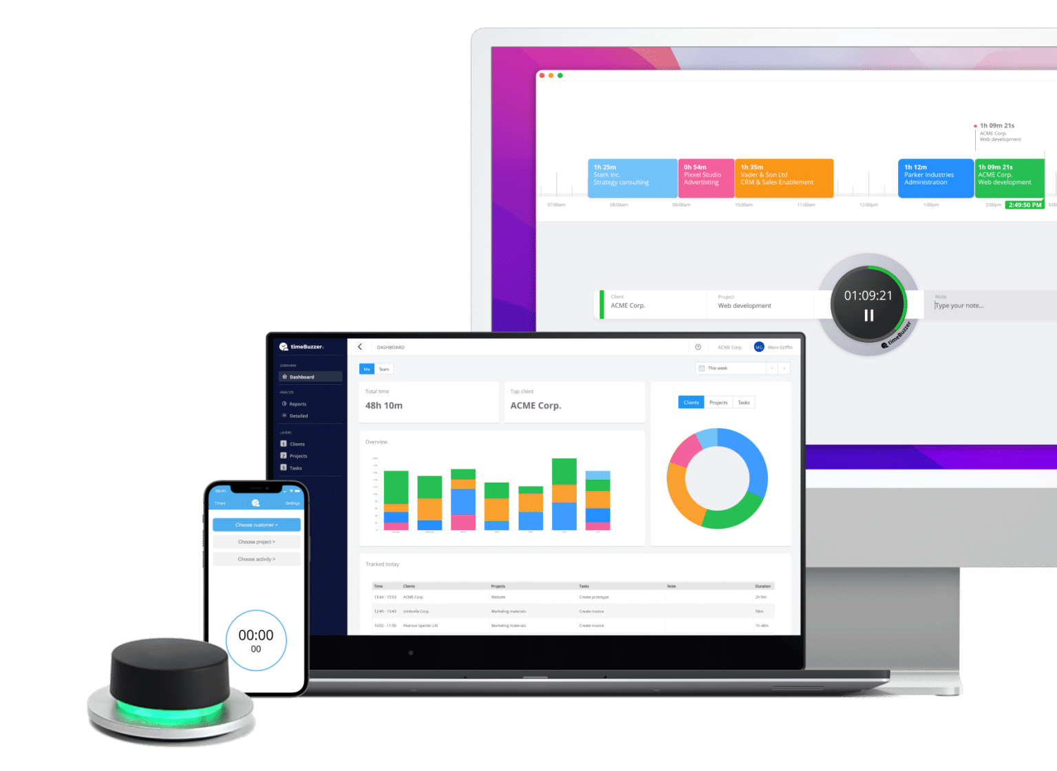 Time Tracker App for Windows Desktop | timeBuzzer