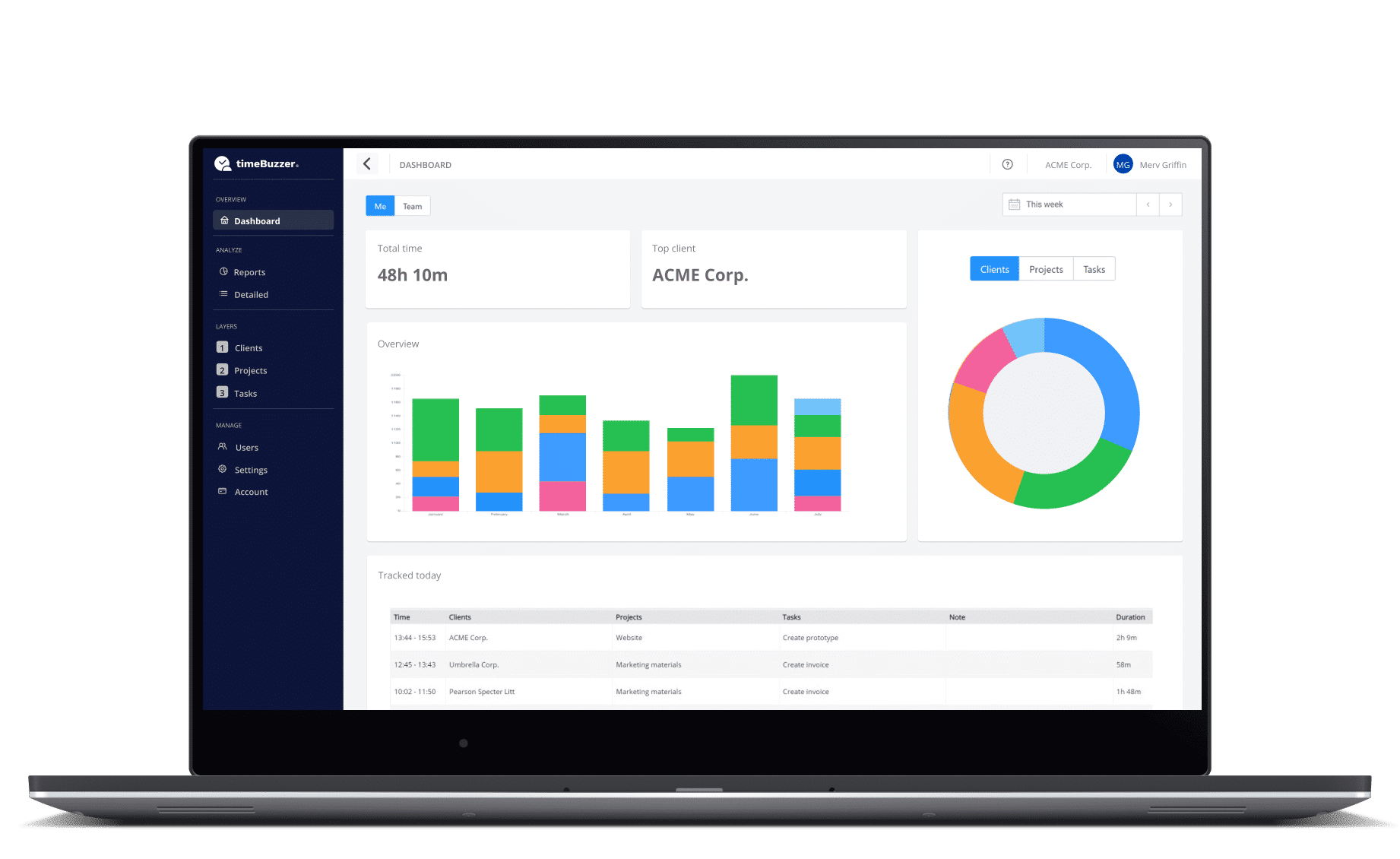 Windows Timer Tracker App | timeBuzzer