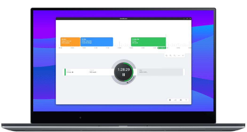 Time Tracker App for Linux | timeBuzzer