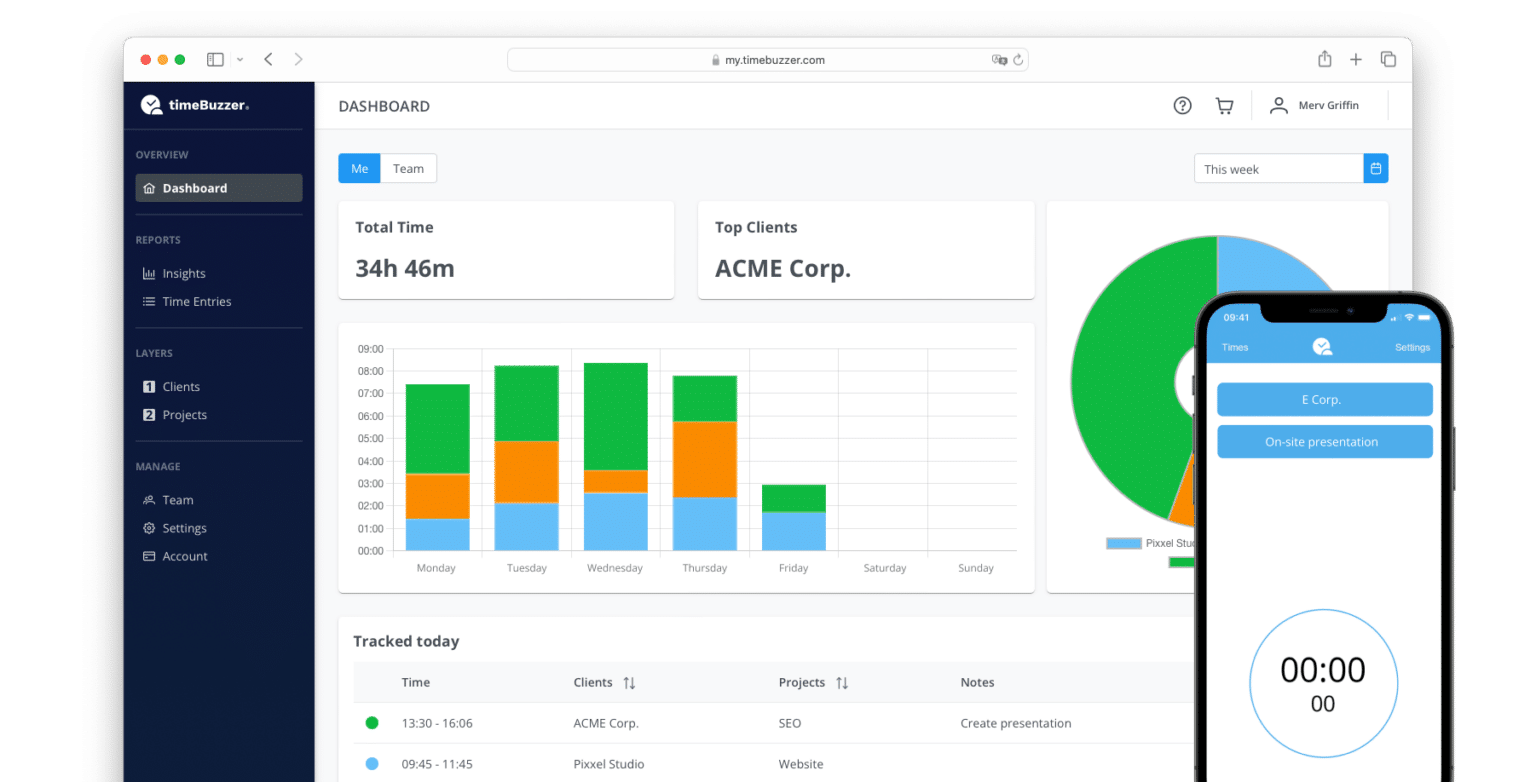 Timer Tracker App for Windows | timeBuzzer