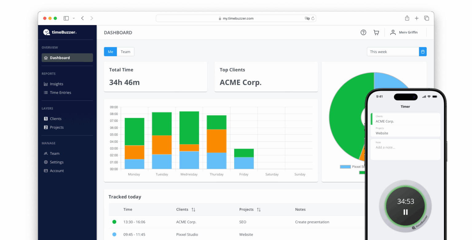 Timer Tracker App for Windows | timeBuzzer